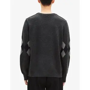 The Kooples Diamond-pattern Knitted Wool Jumper