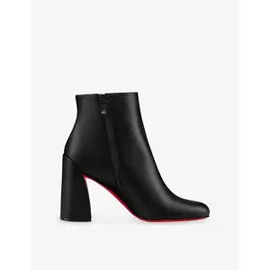 CHRISTIAN LOUBOUTIN Leather Ankle Boots - Black