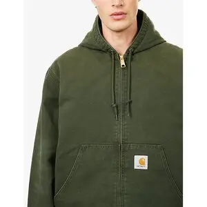 Carhartt Work In Progress Og Active Hooded Cotton Jacket - Olive