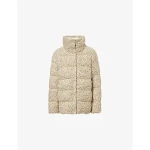 Moncler Cochelle Tweed Short Down Jacket