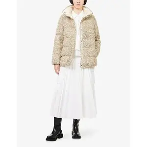 Moncler Cochelle Tweed Short Down Jacket