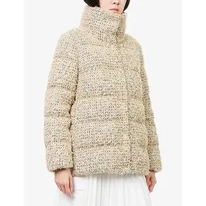 Moncler Cochelle Tweed Short Down Jacket