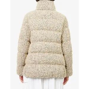 Moncler Cochelle Tweed Short Down Jacket