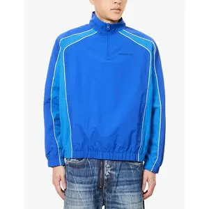 AWAKE NY Quarter Zip High-neck Woven Track Jacket