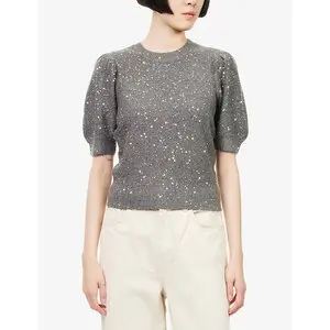 Paige Sequin-knit Jumper