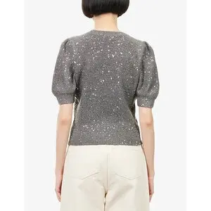 Paige Sequin-knit Jumper