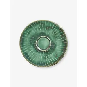 SERAX Lanza Stoneware Cappuccino Saucer - Green