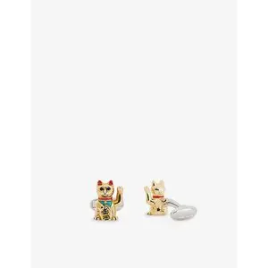 Paul Smith Lucky Cat Copper And Zinc Cufflinks - Metallic