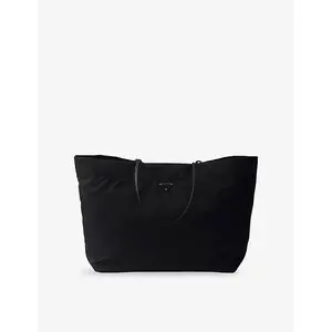 Prada Large Re-nylon Woven Tote Bag - Black