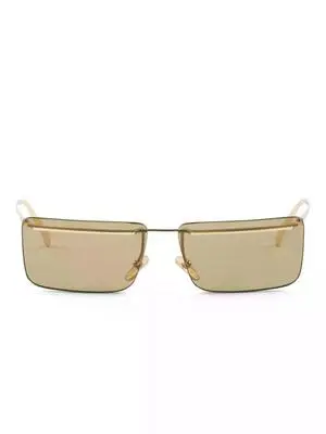 Prada Rectangle-frame Sunglasses - Gold
