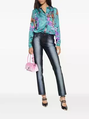 Versace Sparkled Straight-leg Jeans