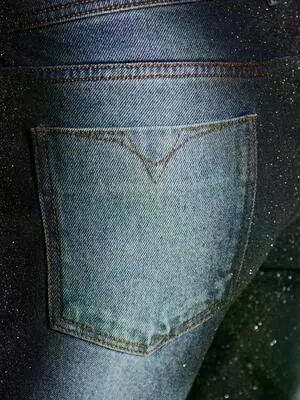 Versace Sparkled Straight-leg Jeans