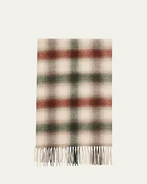 Loro Piana Tartan Wool And Cashmere Scarf - F6sx Kashakummelda