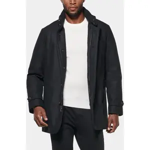 NORWEGIAN WOOL Slim Waterproof 750 Fill Power Down Car Coat - Black