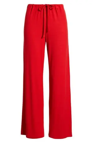 OPEN EDIT Daydream Rib Lounge Pants - Red Salsa