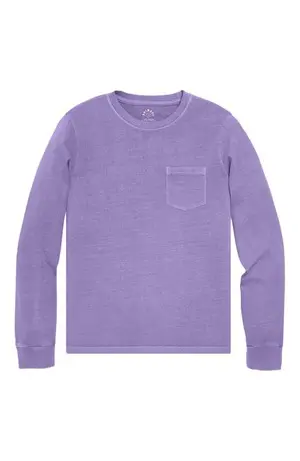 PRIMARY Garment Dyed Long Sleeve Pocket T-shirt - Iris