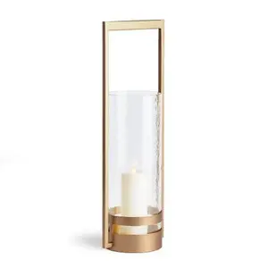 NAPA HOME & GARDEN Atrio Hurricane Candle Holder - Gold
