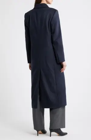 BOSS Callafy Cashmere Coat - Dark Blue