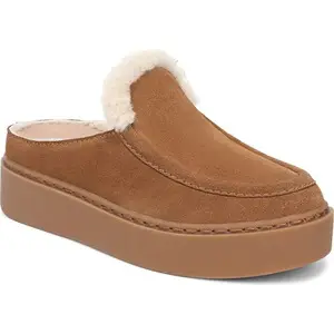 FAVORITE DAUGHTER Sunny Shearling Lined Platform Clog - Brown Sugar