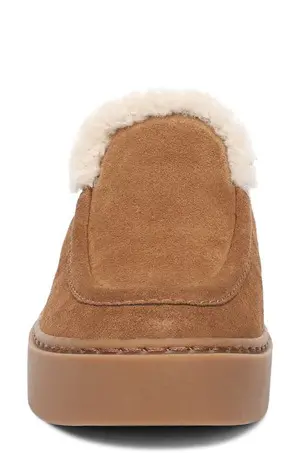 FAVORITE DAUGHTER Sunny Shearling Lined Platform Clog - Brown Sugar