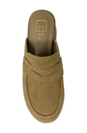 SHU SHOP Luella Platform Loafer Mule - Taupe