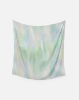 Lafayette 148 New York Aurora Print Cashmere Silk Square Scarf - Aurora Green Multi