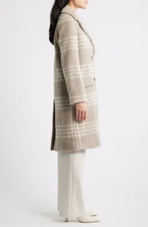 Fleurette Bailey Plaid Alpaca & Wool-blend Coat