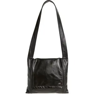 Our Legacy Slim Leather Shoulder Bag - Malleable Black Bull Hide