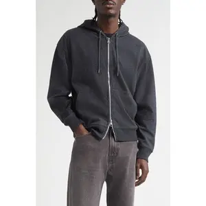 Our Legacy Rascal Zip-up Hoodie - Charcoal Elastic Melton