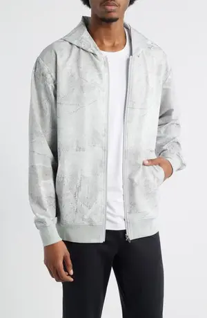 SANTO STUDIO Tempo Tech Zip Jacket - Carrara Grey
