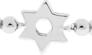 MARLYN SCHIFF Star Of David Stretch Bracelet - Silver