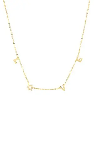 MARLYN SCHIFF Star Of David 'love' Necklace - Gold Plated