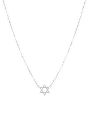 MARLYN SCHIFF Star Of David Pendant Necklace - Sterling Silver