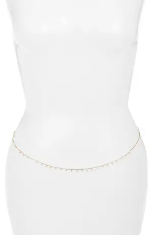 CHILD OF WILD French Riviera Cubic Zirconia Belly Chain - Gold
