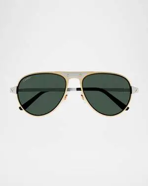 Vuarnet Horizon 03 Aviator Sunglasses - Gold/other