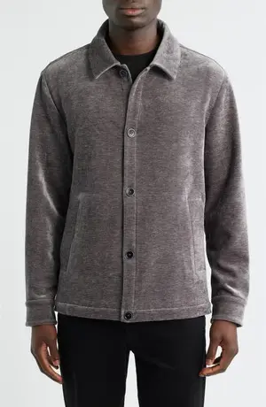 Robert Barakett Rhodes Overshirt - Grey