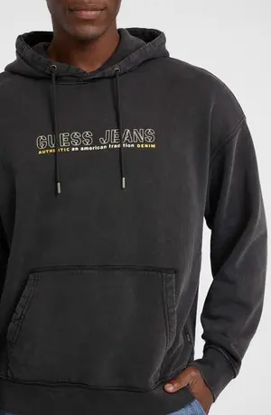 Guess Outline Logo Hoodie - Jtmu-open