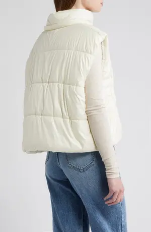Dra Poppy Hooded Puffer Vest