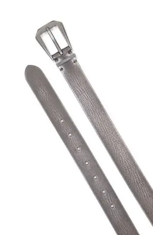 ALLSAINTS Metallic Leather Western Belt