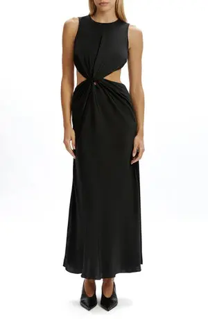 Bardot Esfira Twist Front Cutout Maxi Dress