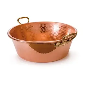 MAUVIEL M'passion 17.4 Qt. Hammered Jam Pan - Copper
