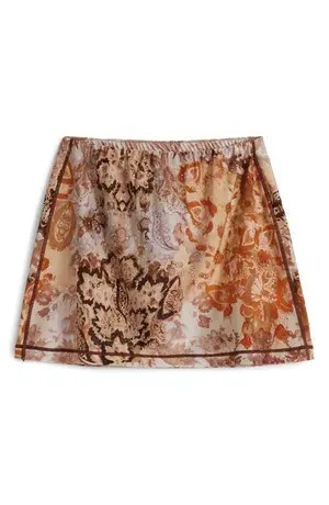 Desigual Textured Floral Miniskirt