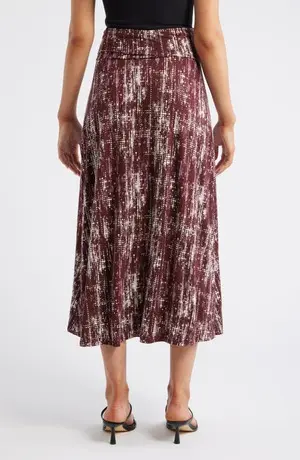 Loveappella Printed Maxi Skirt