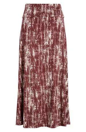 Loveappella Printed Maxi Skirt