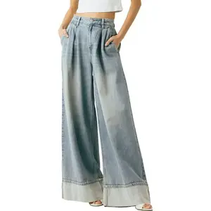 Blanknyc Pleated Wide-leg Jeans