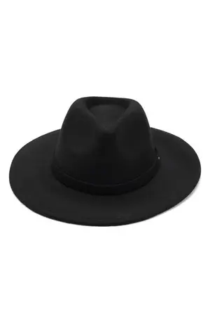 Mango Wool Felt Fedora - Black