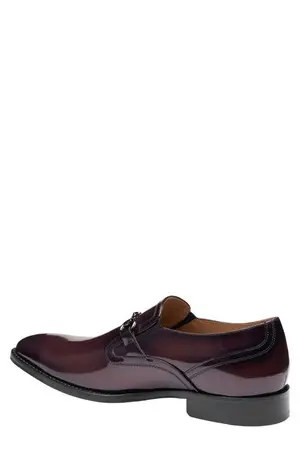 Johnston & Murphy Richland Bit Loafer - Burgundy Brush-off Leather