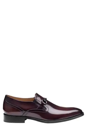 Johnston & Murphy Richland Bit Loafer - Burgundy Brush-off Leather