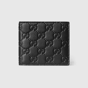 Gucci Gg Emblem Bi-fold Wallet - Black