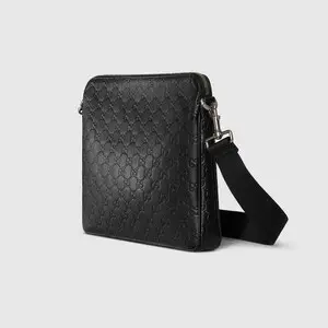 Gucci Gg Emblem Medium Crossbody Bag - Black